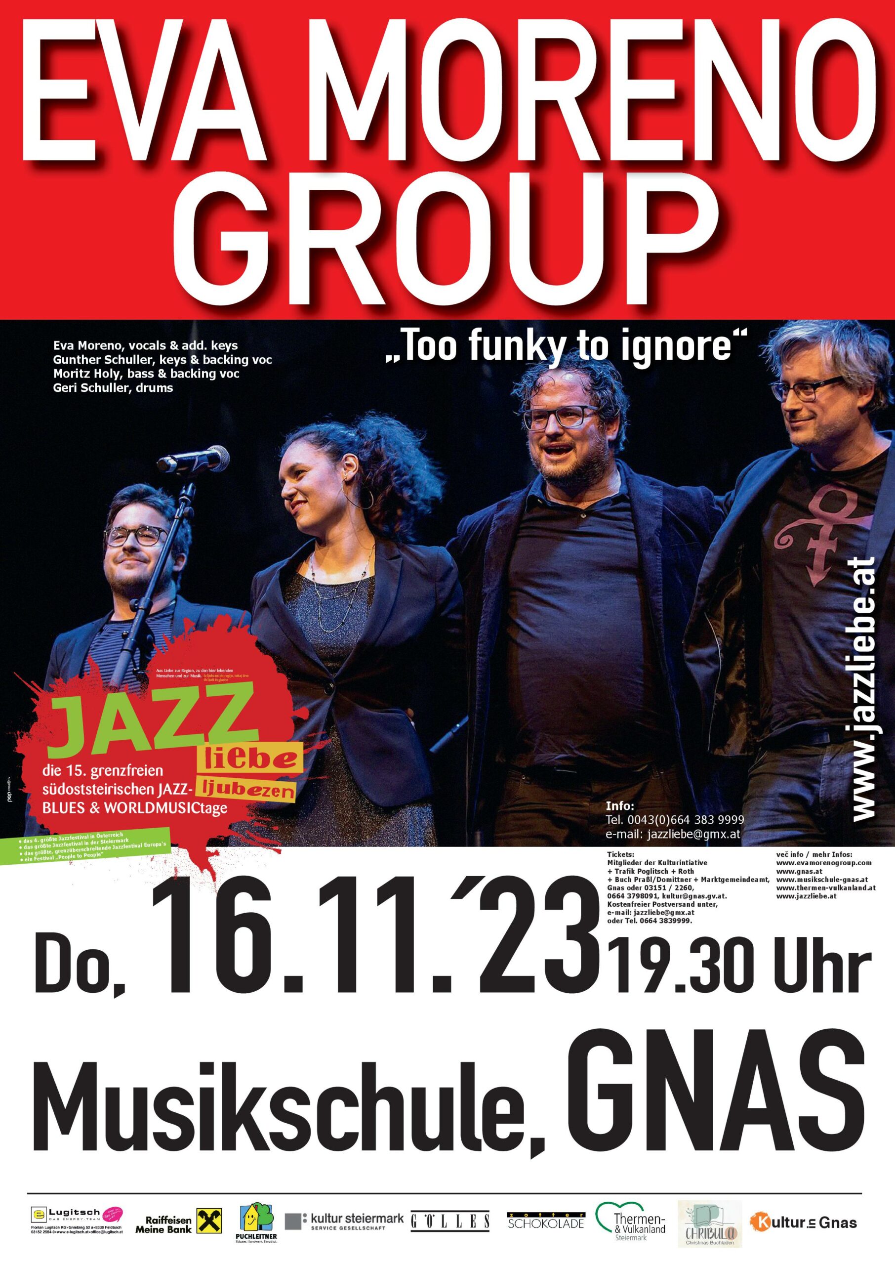 Kultur in Gnas - Jazzliebe Eva Moreno Group - Vulkanland